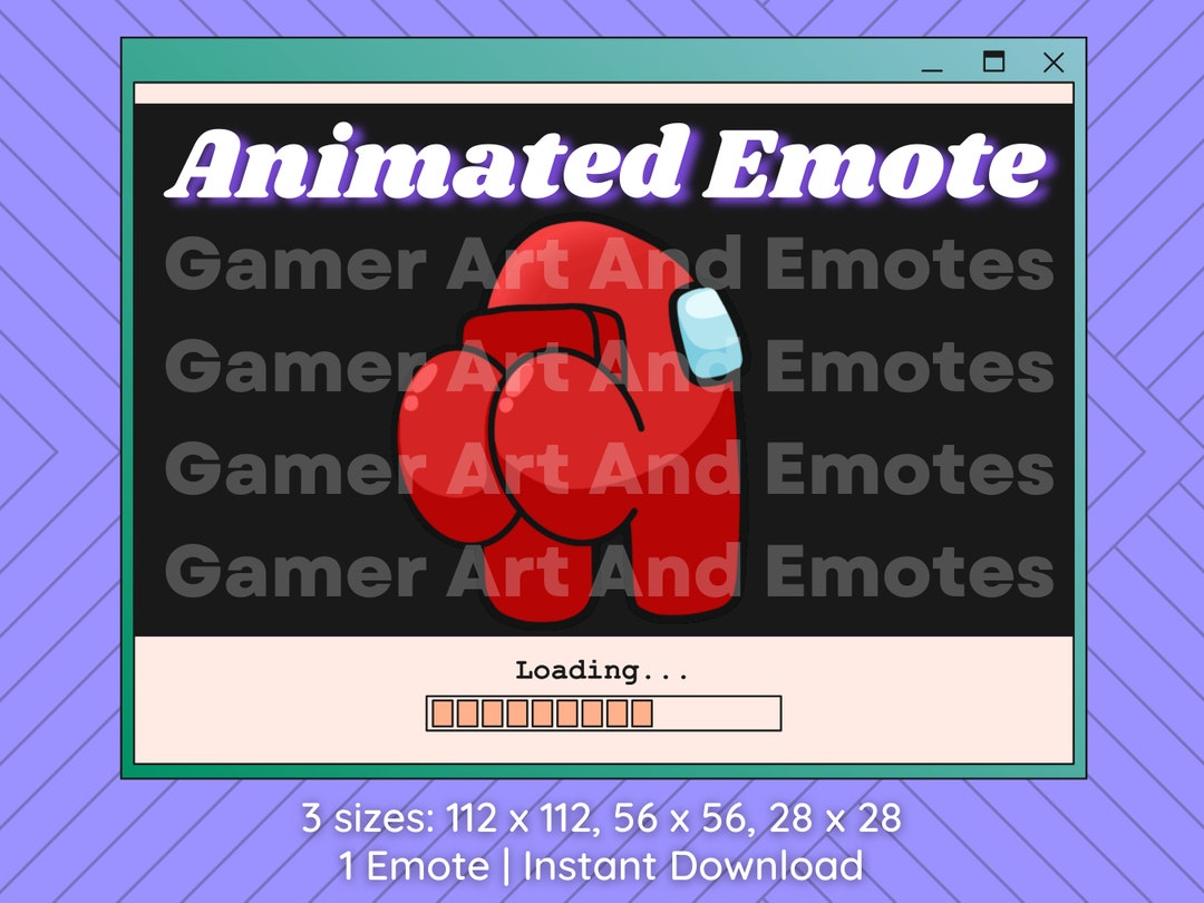 Animated Emote Sussy Twerking Among Us For Live Etsy