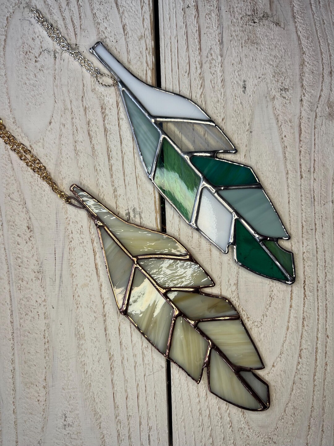 Stained Glass Feather - Etsy