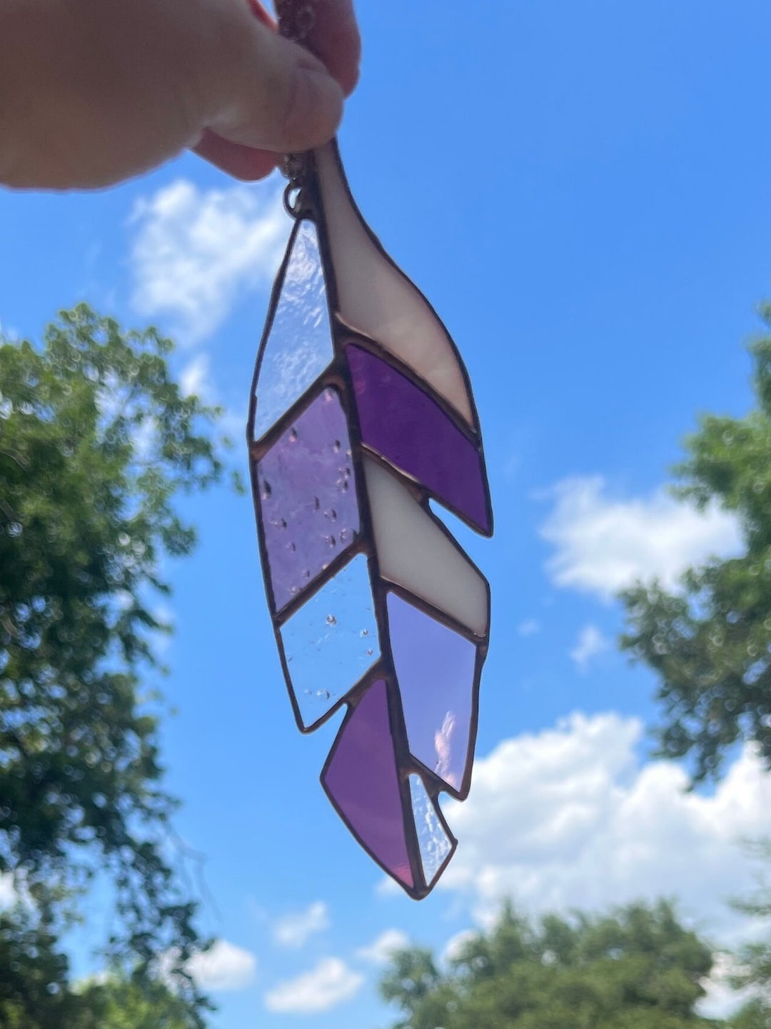 Stained Glass Feather - Etsy