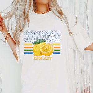 Squeeze the Day Lemon Oversized Tshirt, Easy Peasy Lemon Squeezy Shirt ...