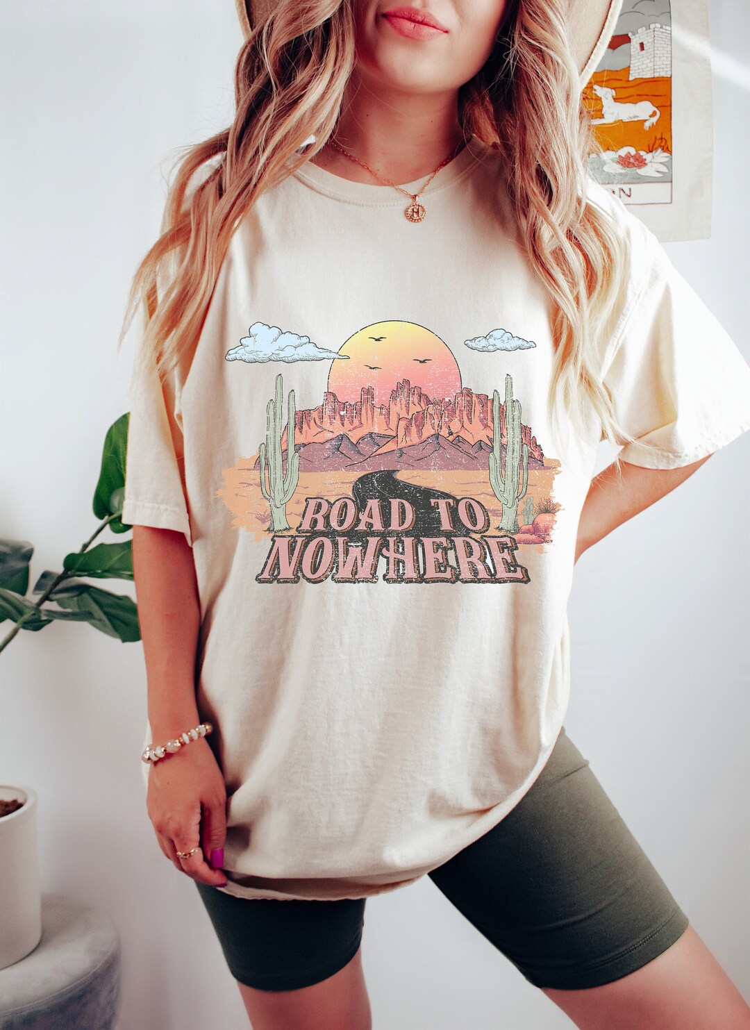 Road to Nowhere Oversized Tshirt, Cross Country Road Trip Tee, Comfort ...