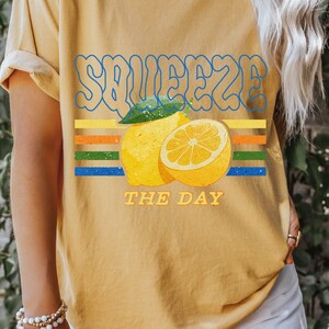 Squeeze the Day Lemon Oversized Tshirt, Easy Peasy Lemon Squeezy Shirt ...