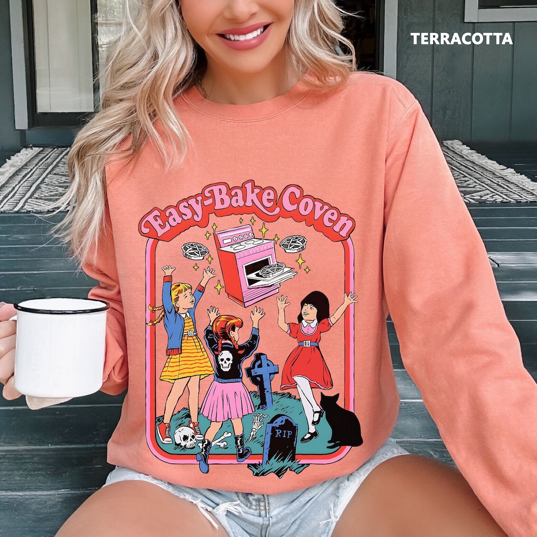 Easy Bake Coven 90s Horror Movie Fan Comfort Colors Sweatshirt ...