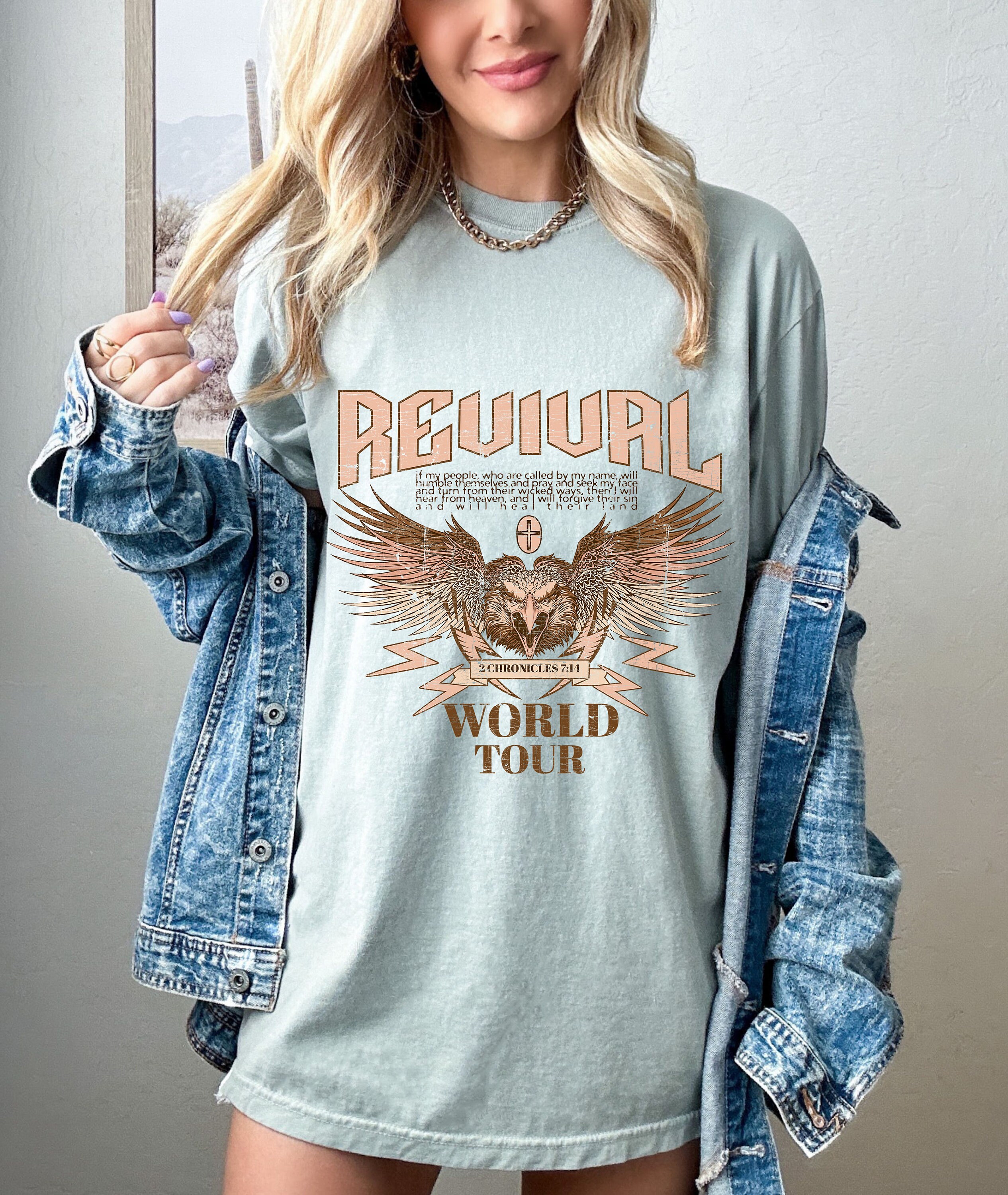 Revival World Tour Christian Oversized Vintage T Shirt, Jesus Comfort ...