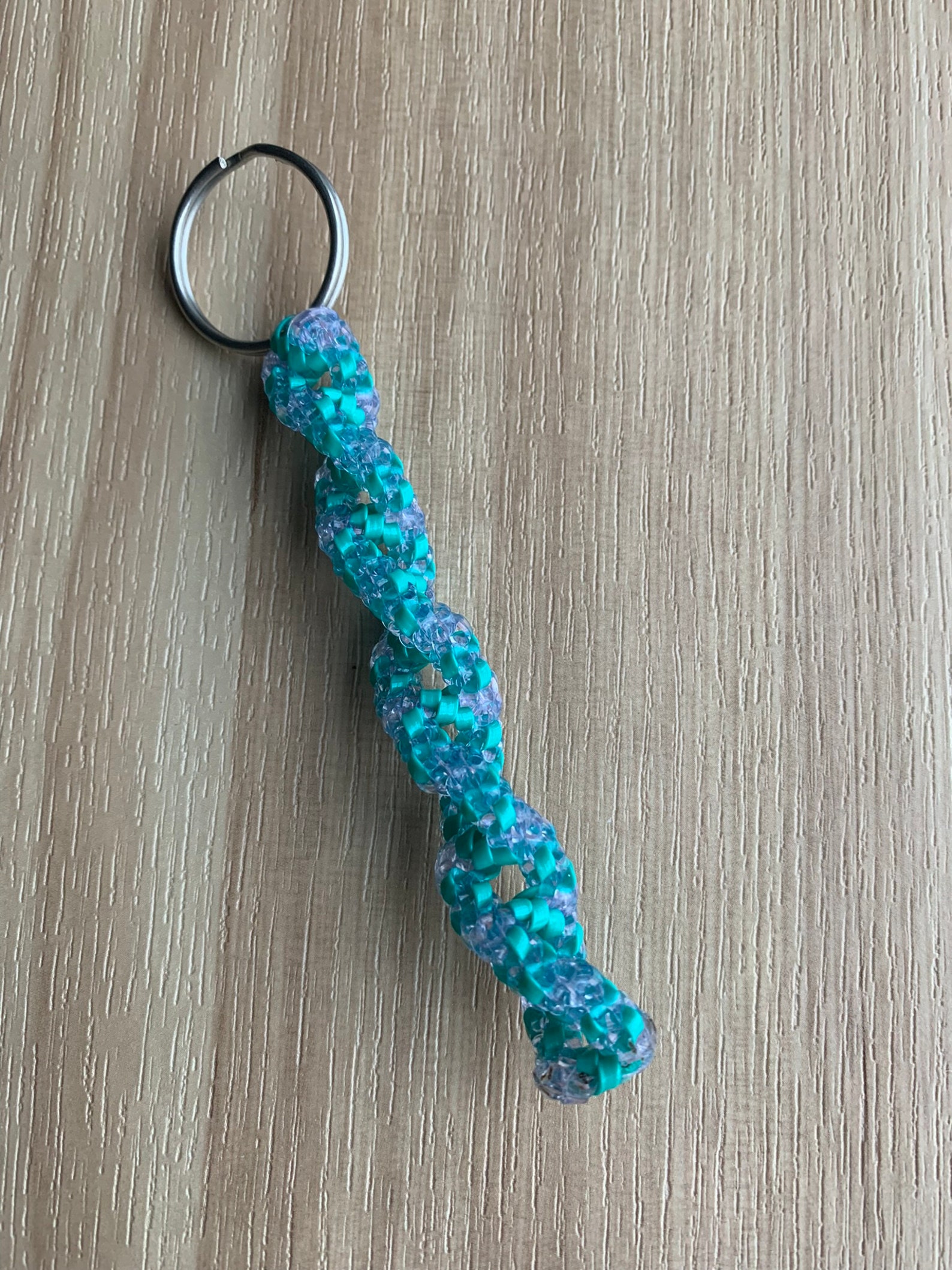 Boondoggle Plastic Lace Spiral Keychain - Etsy