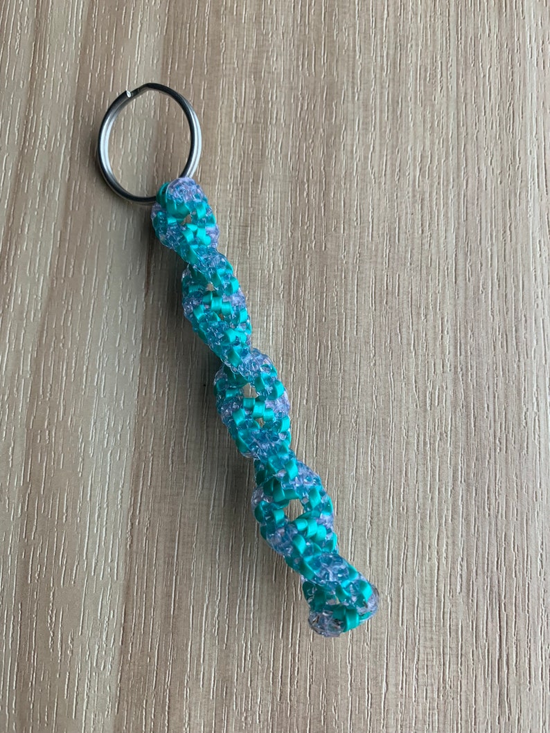 Boondoggle Plastic Lace Spiral Keychain - Etsy