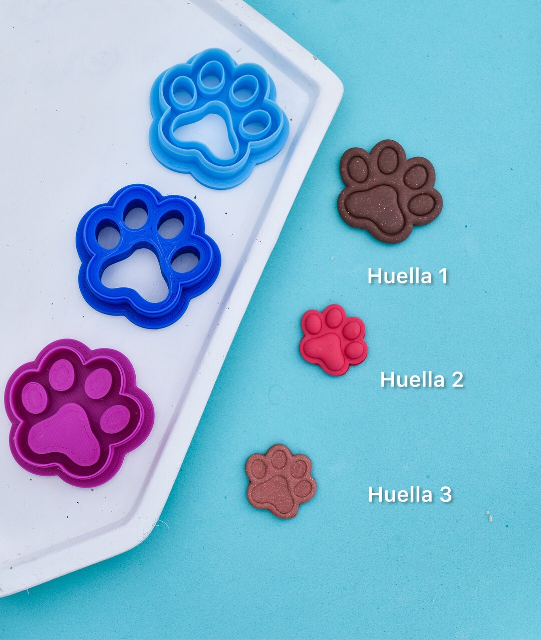 Pet Paw Cutter/ 6 Sizes/ 3 Types/ Clay Cutter/ Polymer Clay Cutter ...