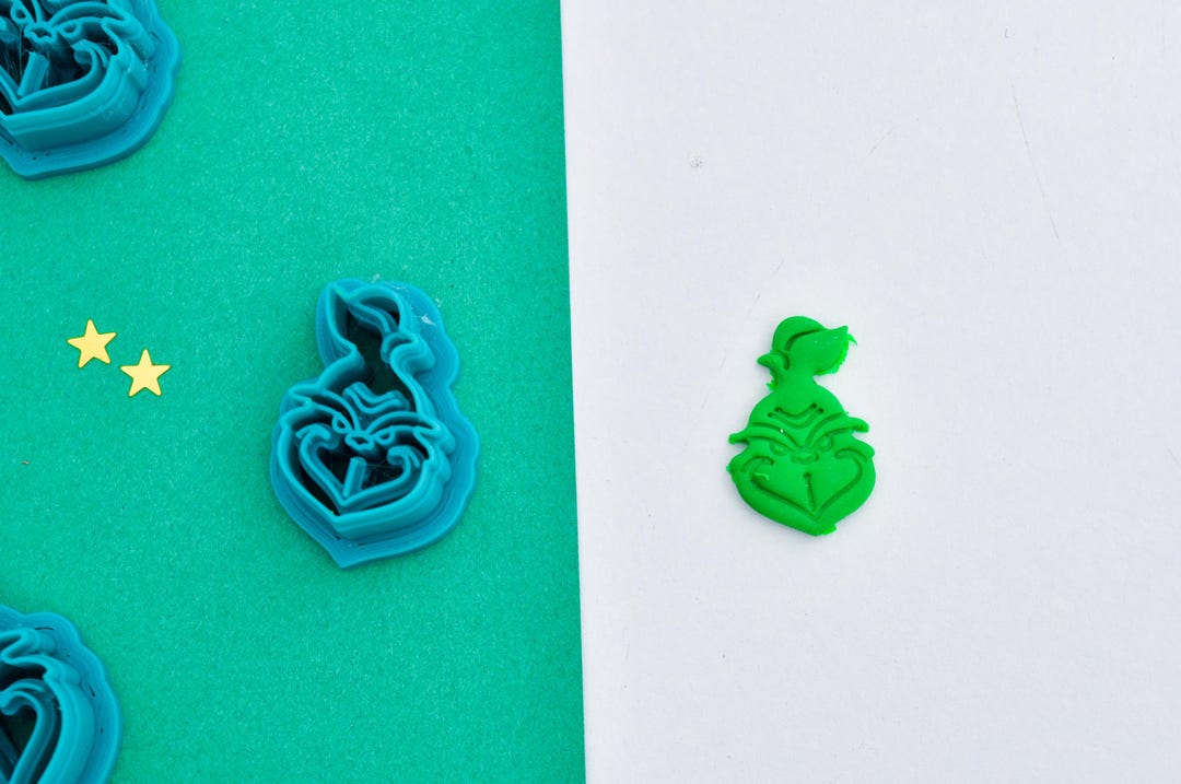 Grinch Cutter V2/ 4 Sizes/ Clay Cutter/ Clay Cutter/ Clay/ Clay Tool ...
