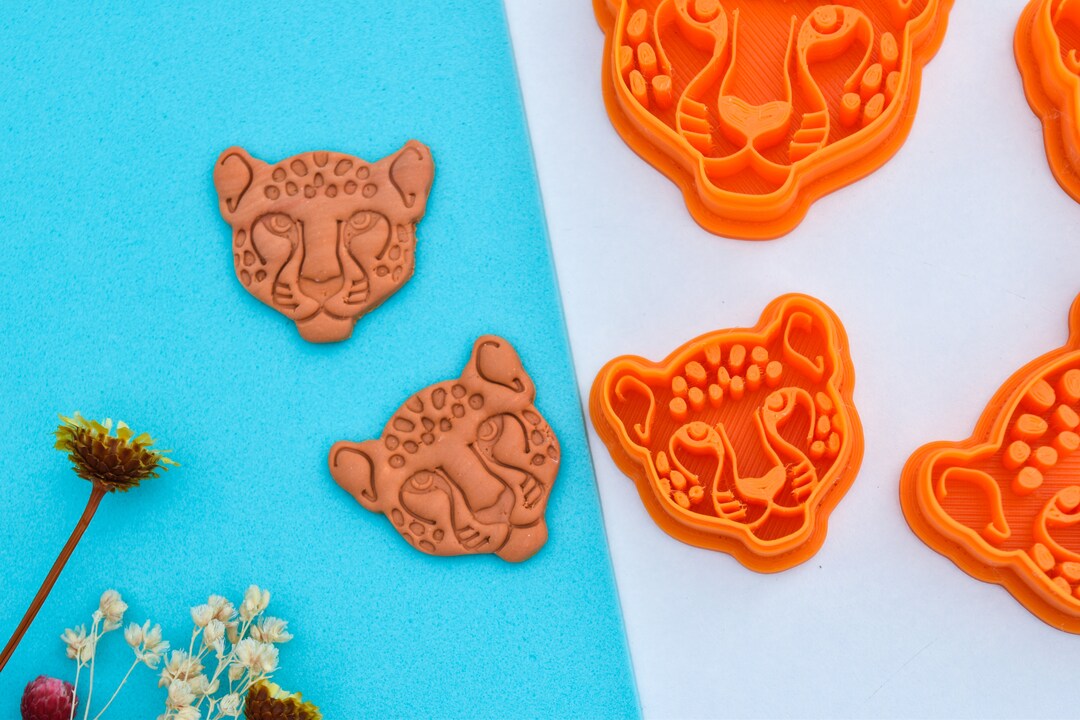 Cheetah Clay Cutter/ 6 Sizes/ Clay Cutter/ Clay Cutter/ Clay/ Clay Tool ...