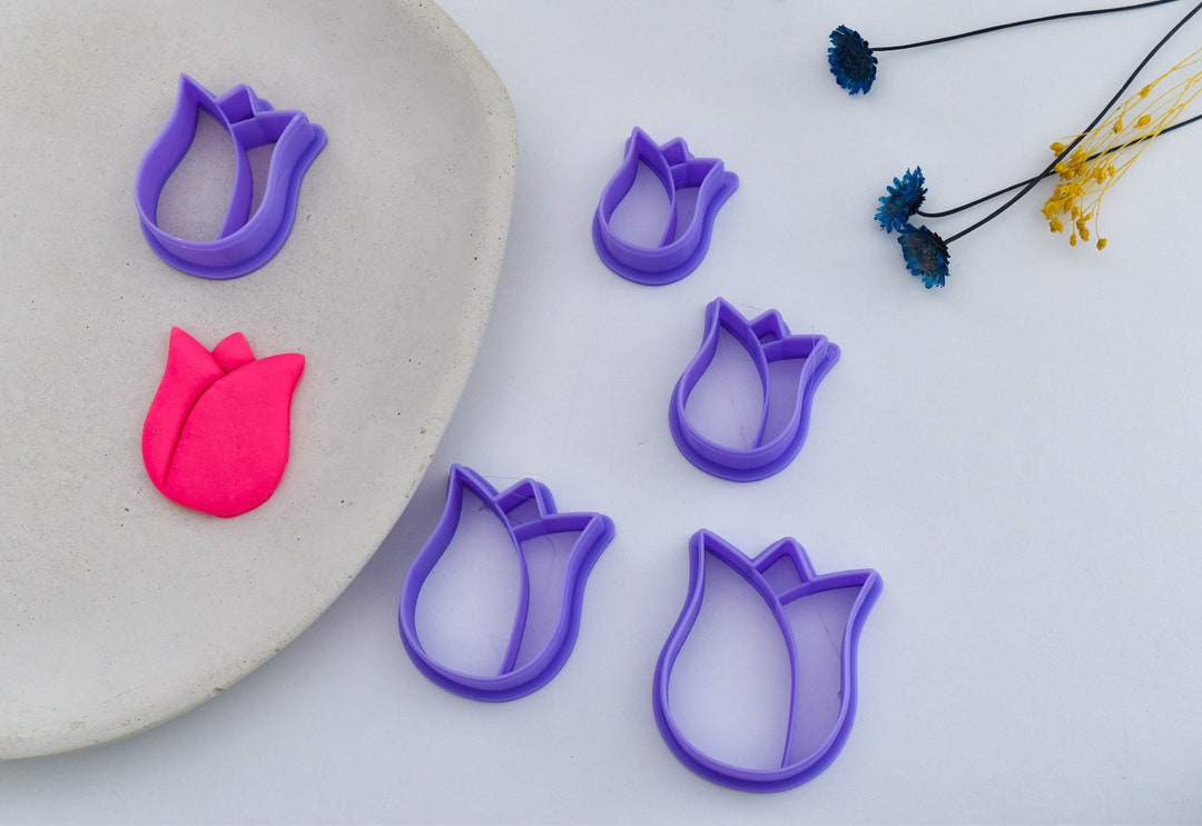Tulip Cutter V2/ Polymer Clay/ 5 Sizes/ Cutter/ Polymerclaycutter/ Clay ...