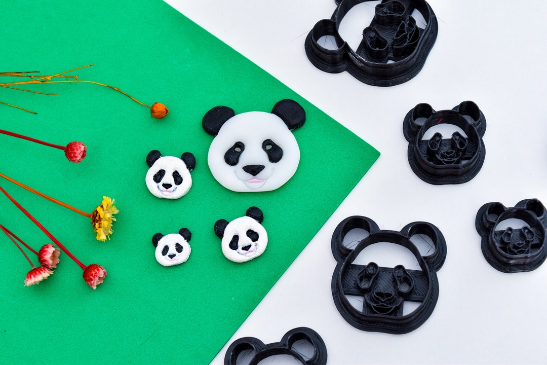 Panda Bear Head Cutter/ 6 Sizes/ Clay/ Clay Jewelry/ Polymer Clay ...