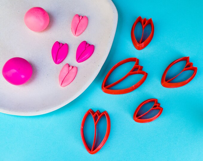 Tulip Cutter/ 5 Sizes/ Polymer Clay/ Polymerclay/ Cutter/ Clay - Etsy