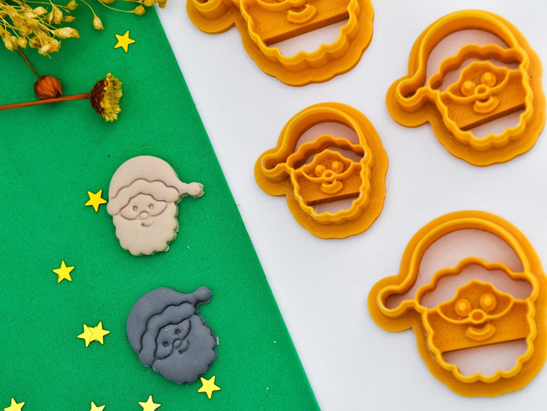 Santa Claus Cutter V1 / 4 Sizes/ Clay/ Cutter/ Cutter/ Polymer Clay ...