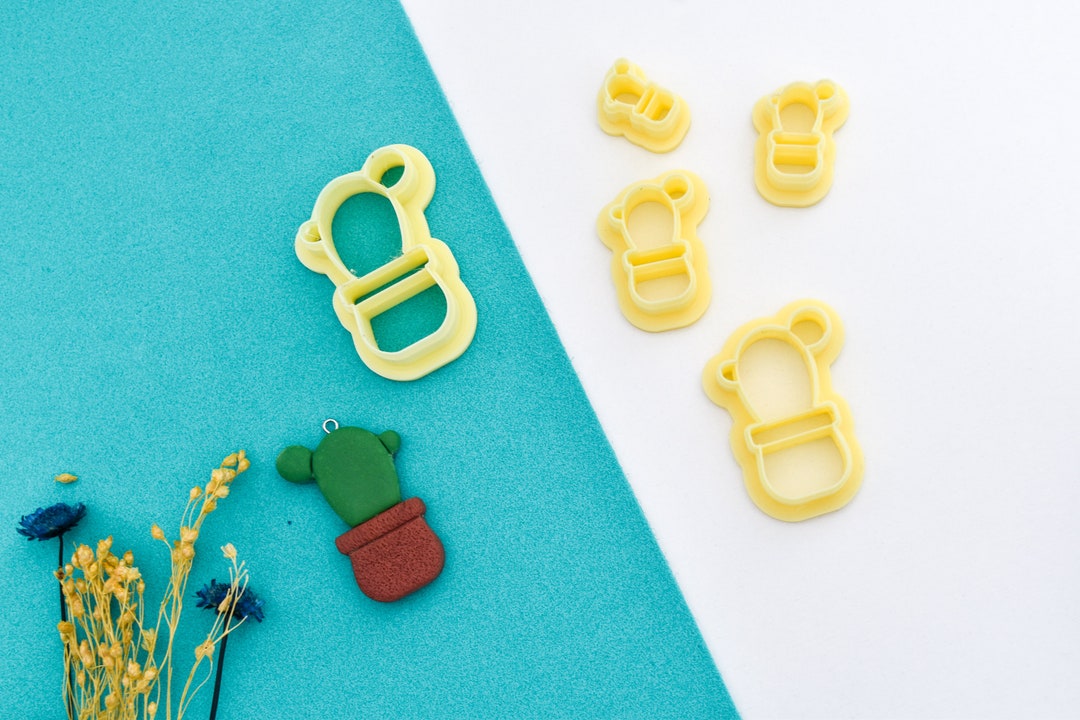 Cactus Cutter 4/6 Sizes/ Clay/ Polymer Clay Cutter/ Clay Cutter/ Mold ...