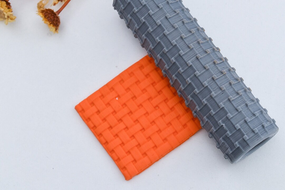 Roller 09-basket Weave/polymer Clay/polymerclay - Etsy