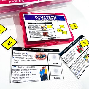 Math Task Boxes: Set 2 (grades 3-5) With Carrying Case - Etsy