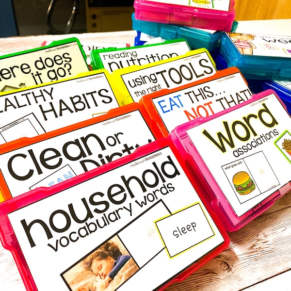 Life Skill Task Boxes - Etsy