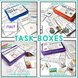 ELA Task Boxes: Set 1 (K-2) With Carrying Case - Etsy