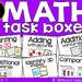 Math Task Boxes: Set 1 (grades K-2) With Carrying Case - Etsy