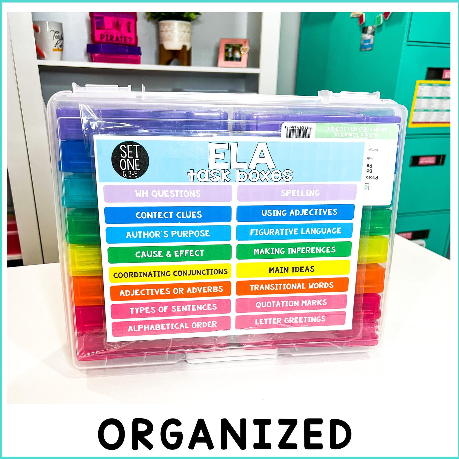 ELA Task Boxes: Grades 3-5 - Set 1 & 2 (bundled) - Etsy