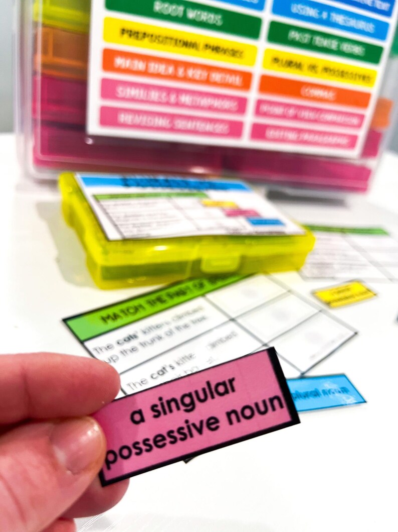 ELA Task Boxes: Set 2 (grades 3-5) With Carrying Case - Etsy