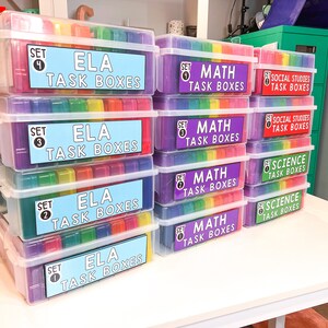 BUNDLE: ALL 12 Academic Task Boxes (grades K-2) With 12 Carrying Cases ...