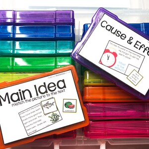 ELA Task Boxes: Set 1 (K-2) With Carrying Case - Etsy