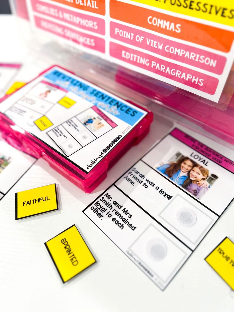 ELA Task Boxes: Set 2 (grades 3-5) With Carrying Case - Etsy