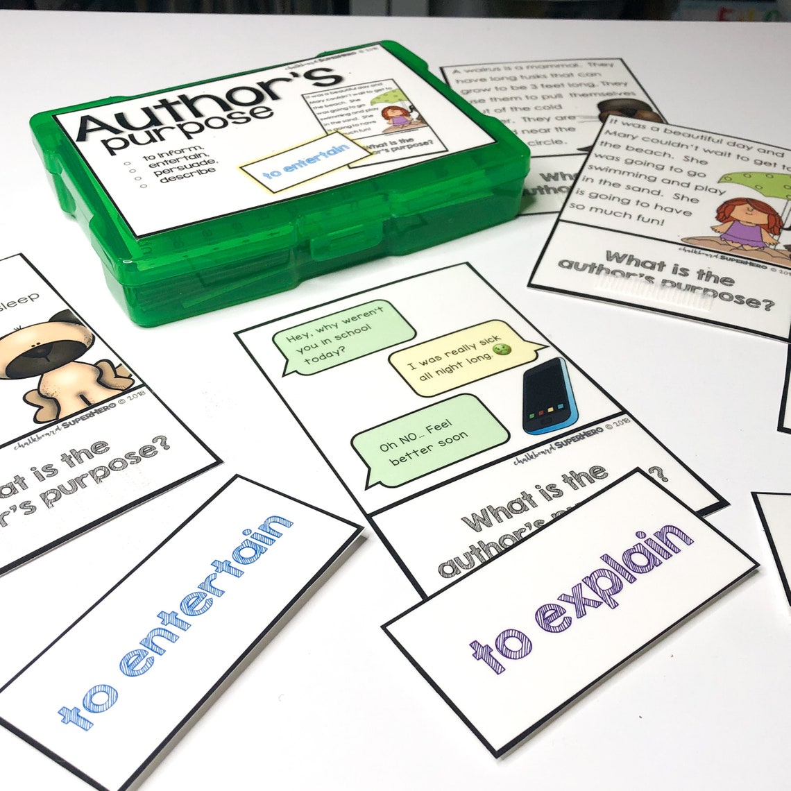 ELA Task Boxes: Set 1 K-2 With Carrying Case - Etsy