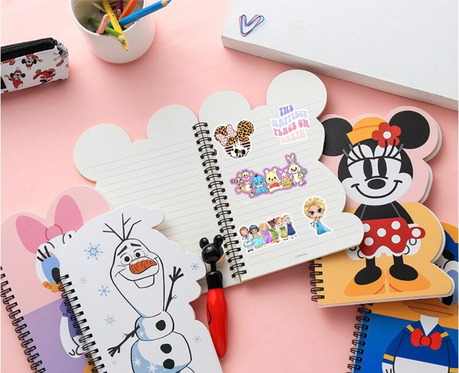 Disney Princess Sticker/belle, Jasmine, Tiana, Rapunzel, Merida, and ...