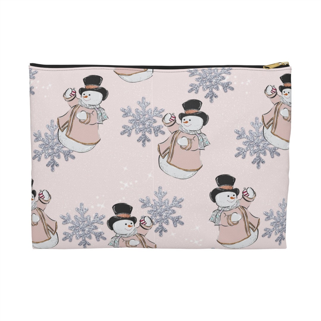 Snowman Small Zipper Pouch,essentials Bag,toiletry Bag,travel Bag Small ...