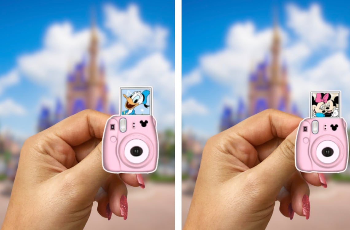 Disney Camera Sticker Bundle/disney Photoshoot Waterproof - Etsy
