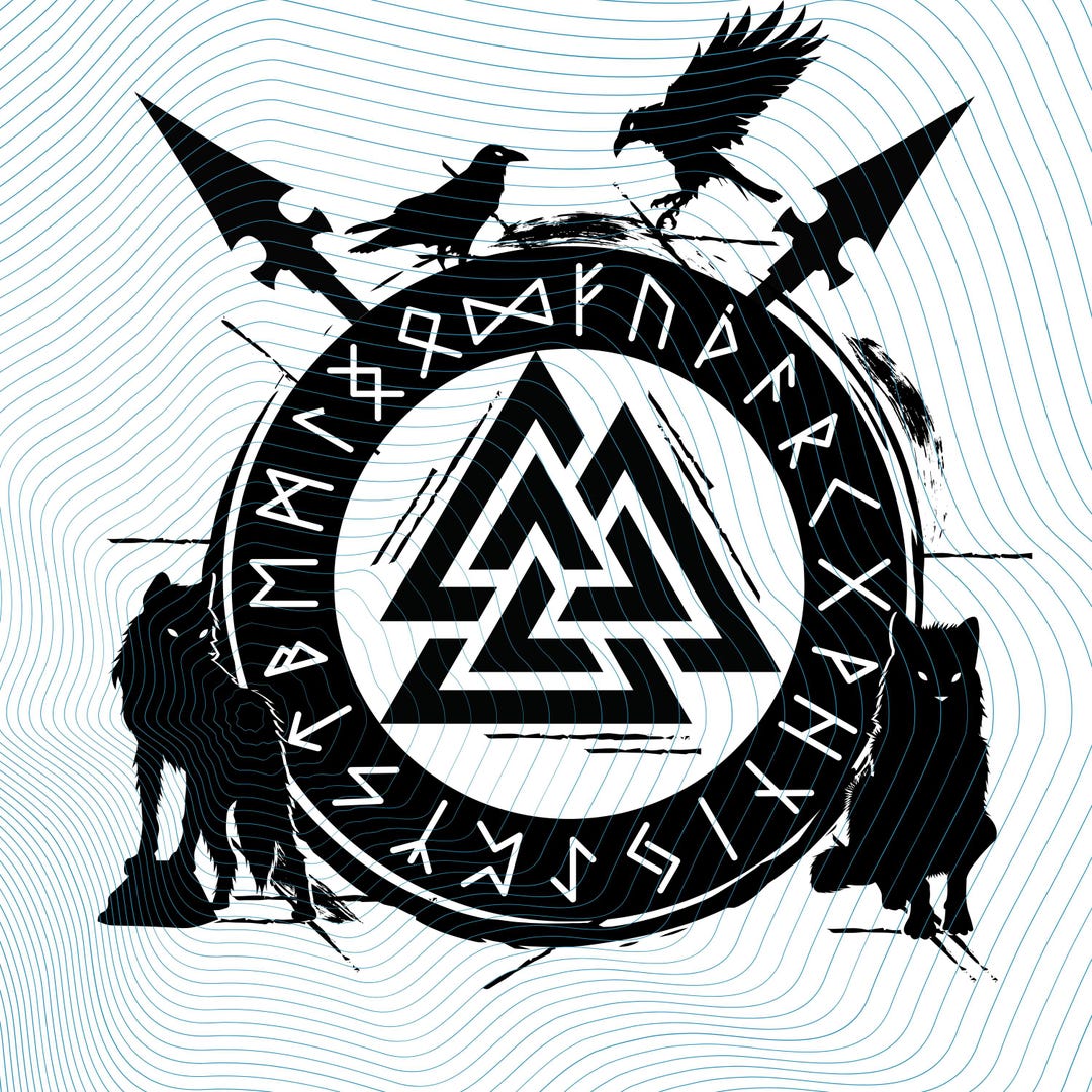 Odin All-father Norse SVG PNG JPEG Digital File for Laser Engraving ...