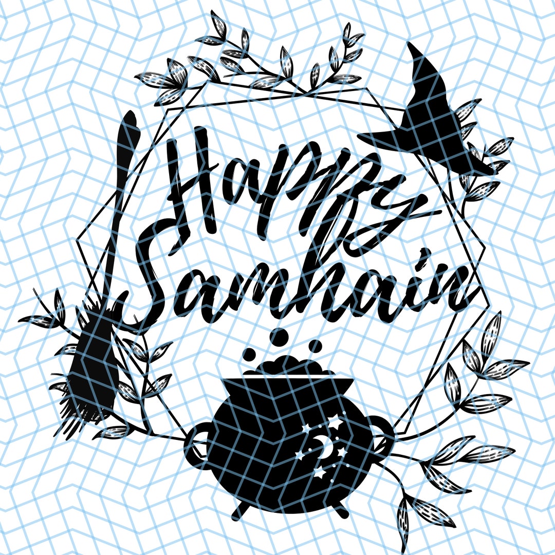 Happy Samhain SVG PNG JPEG File for Crafts, Laser Engraving and More - Etsy