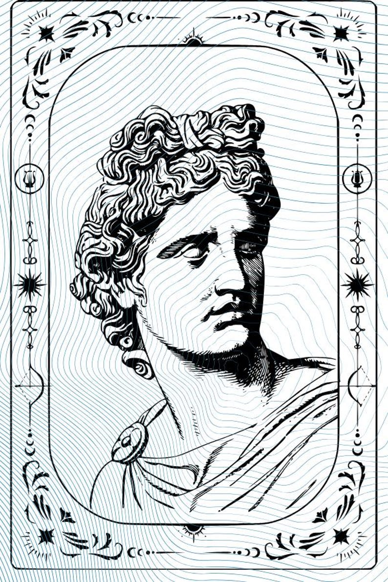Lord Apollo SVG PNG JPEG Digital File for Laser Printing or Engraving ...