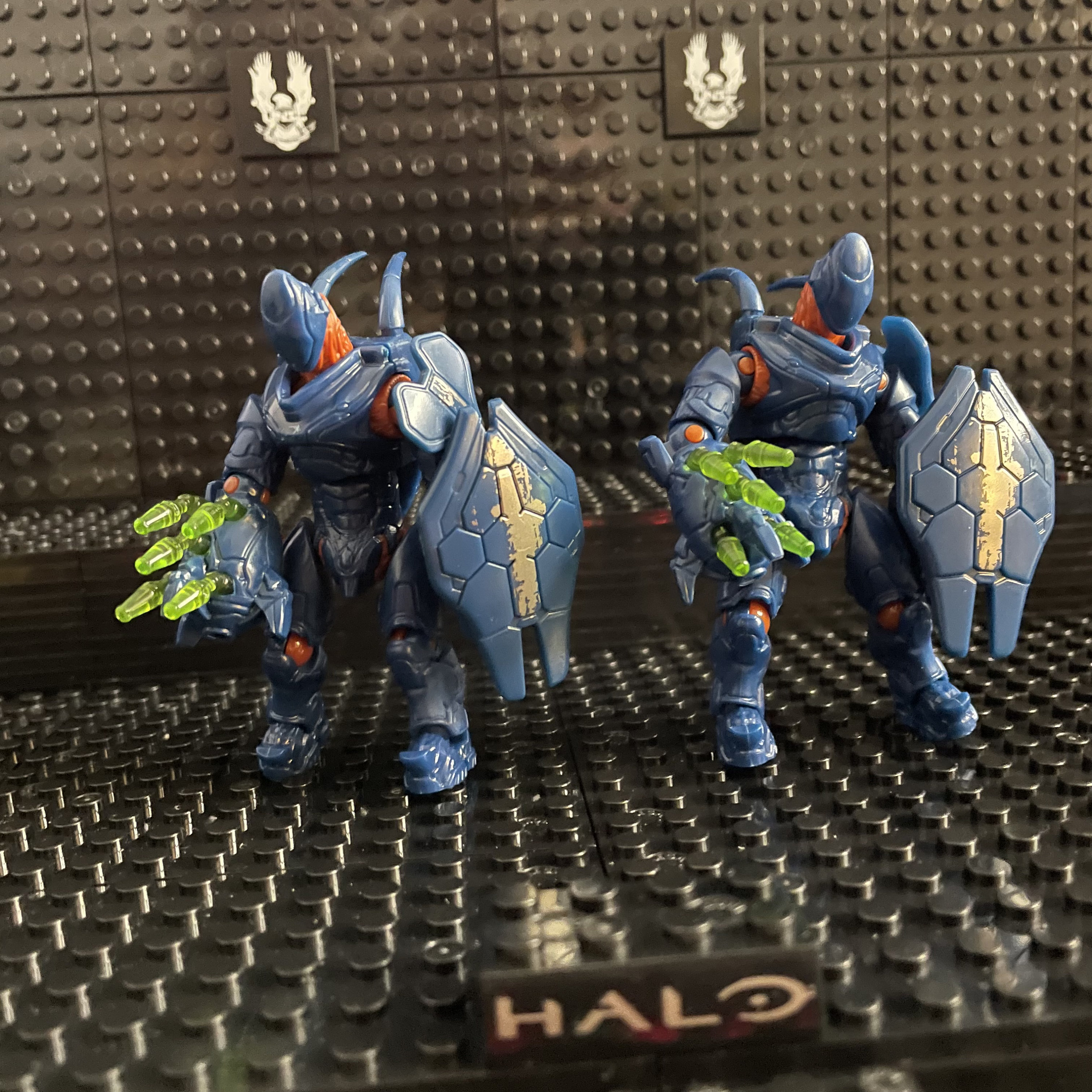 Halo Mega Bloks Construx 2 Covenant Blue Hunter Figures - Etsy
