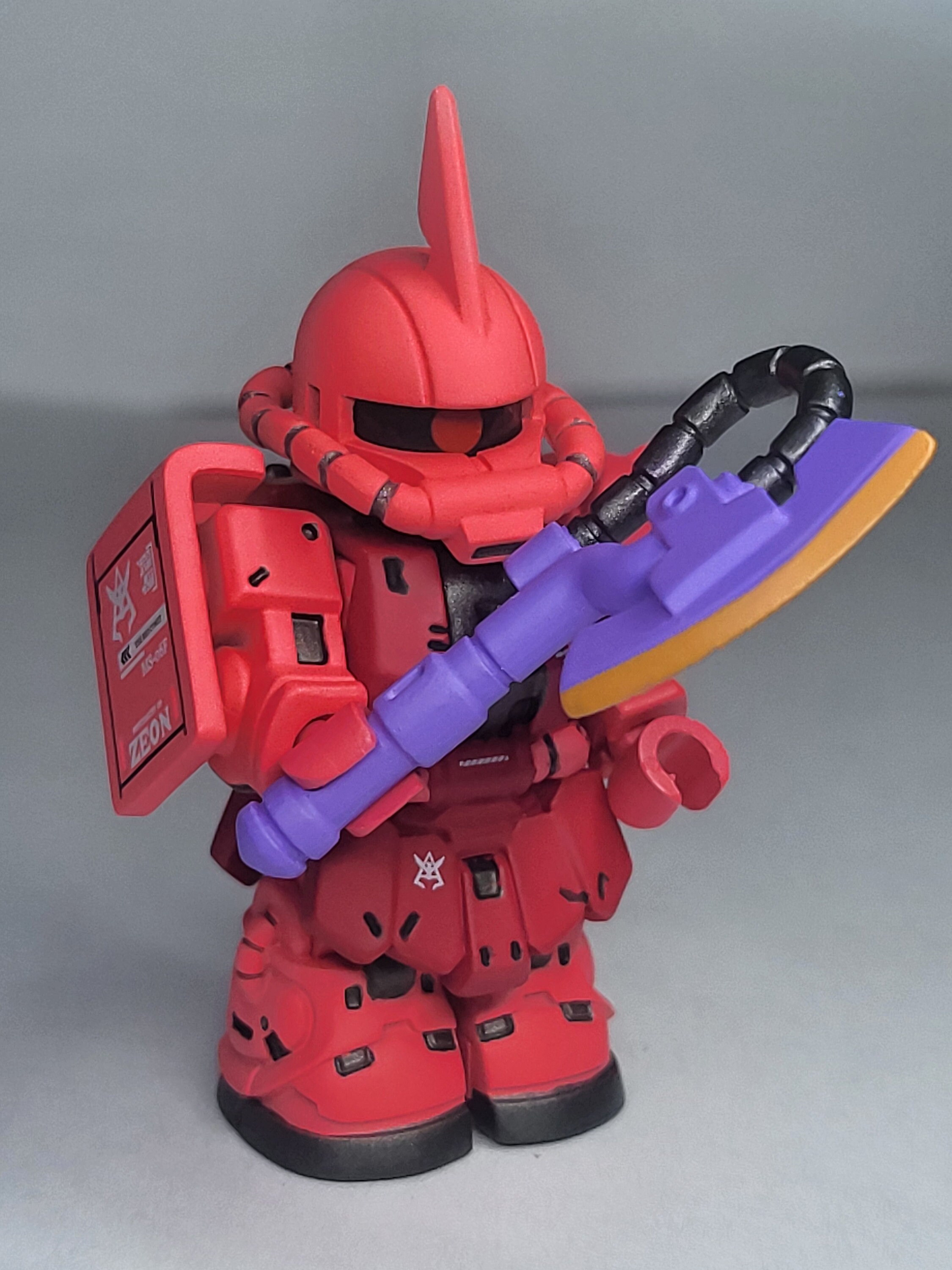 Custom Lego Gundam the Red Comet Zaku II Mobile Suit Minifigure IN-HAND ...