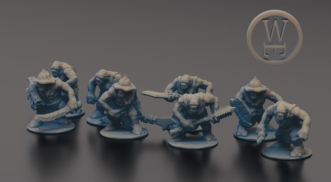 Morghei Mountain Trolls 10mm (warmaster Scale) - Etsy