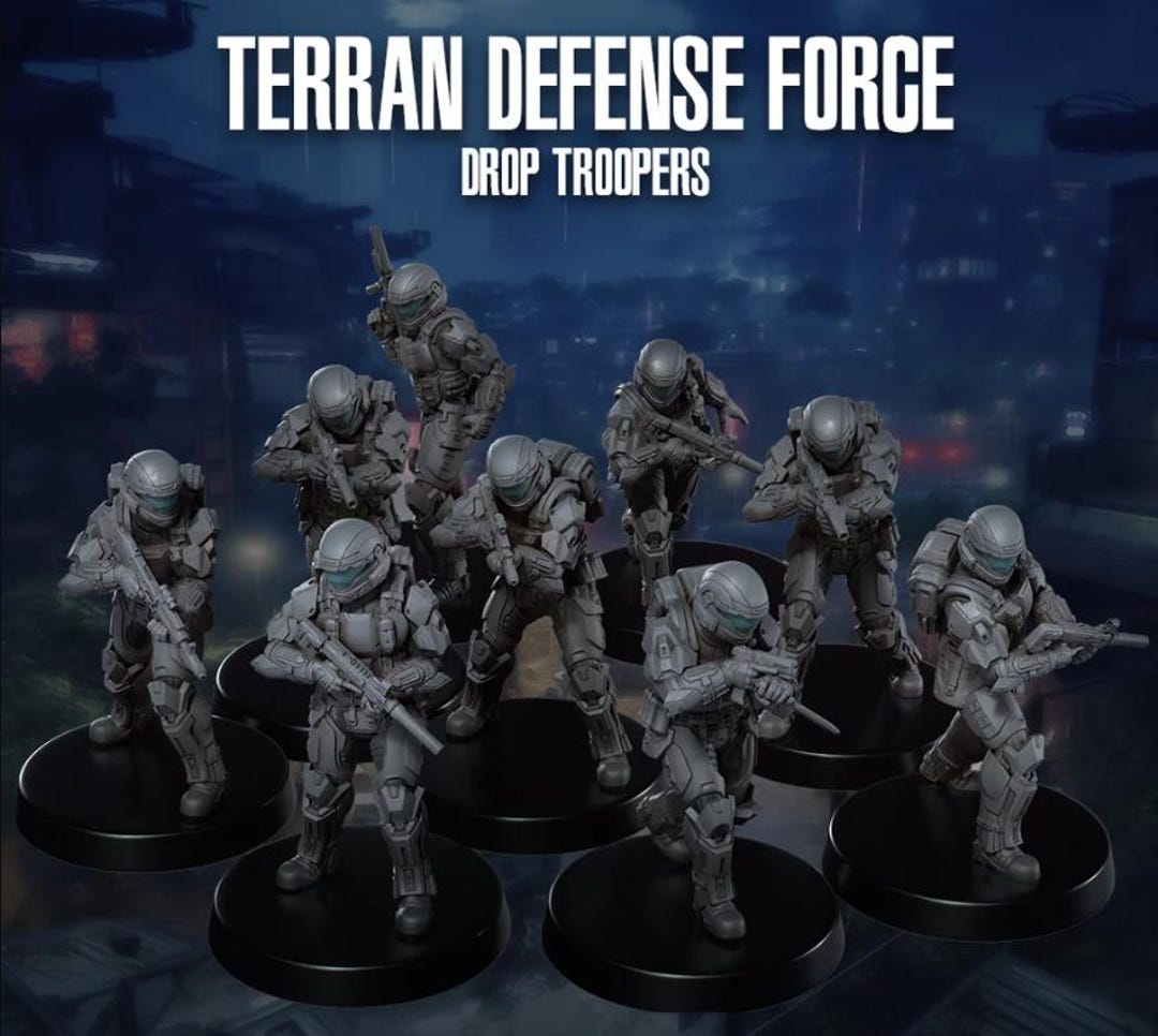 Terran Defense Force Drop Troopers - Etsy