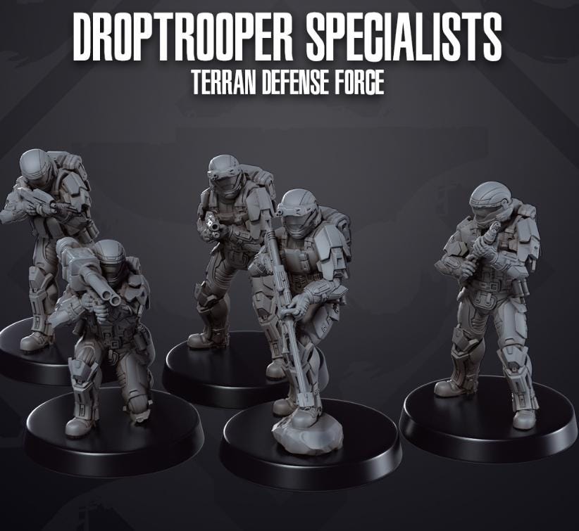 Terran Defense Force Drop Trooper Specialist - Etsy