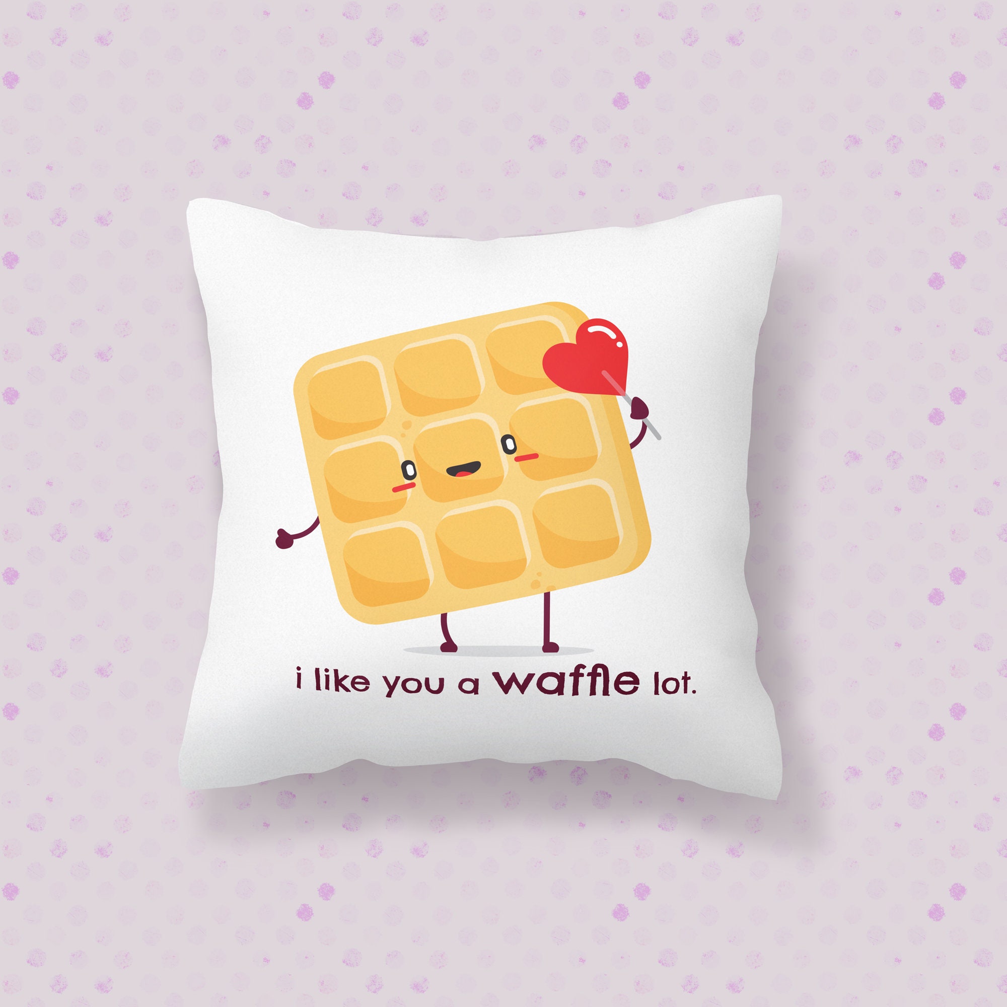 I Like You a Waffle Lot SVG Hand Drawn Design Make Adorable Gifts for ...