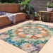 Watercolor Wildflowers Outdoor Rug Colorful Abstract Floral Patio ...