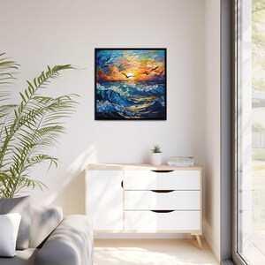 Square & Rectangular Landscape Portrait Framed Wall Art | Ocean Beach ...