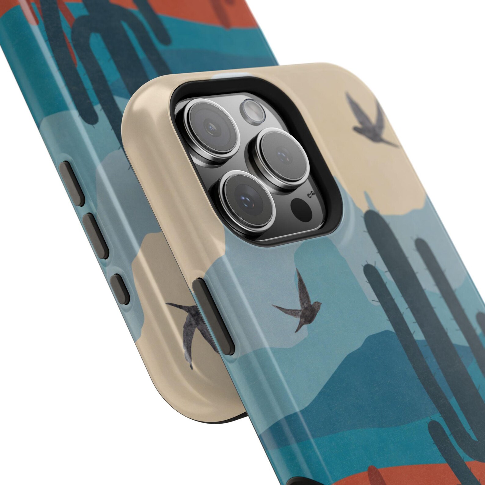 Desert Cactus Magsafe Compatible Tough Phone Case Fits iPhone 17 Air 16 ...