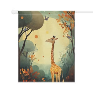 Garden & House Banner | Baby Giraffe in the Park | Outdoor House Yard ...