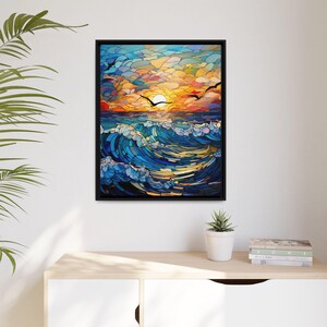 Square & Rectangular Landscape Portrait Framed Wall Art | Ocean Beach ...