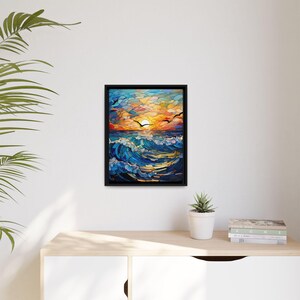Square & Rectangular Landscape Portrait Framed Wall Art | Ocean Beach ...
