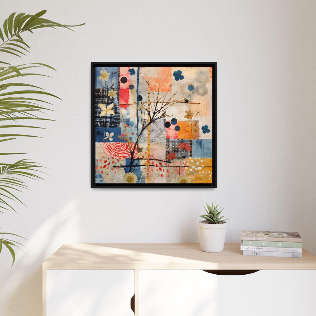 Square & Rectangular Framed Wall Art Maximal Mixed Media Home Décor ...
