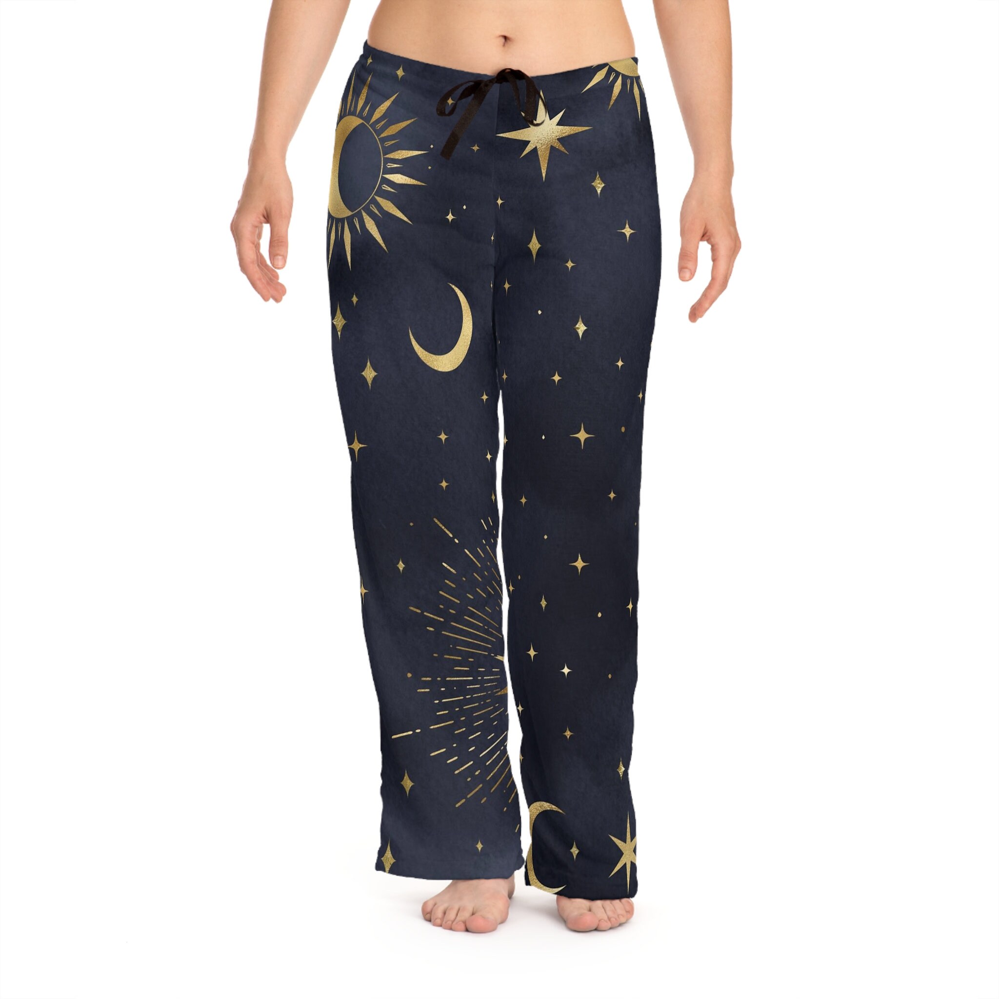 Celestial Moon and Stars Women's Boho Pajama Pants, Celestial Pajamas ...