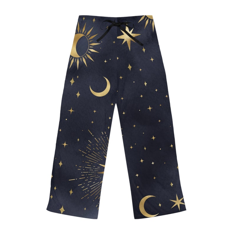 Celestial Moon and Stars Women's Boho Pajama Pants, Celestial Pajamas ...